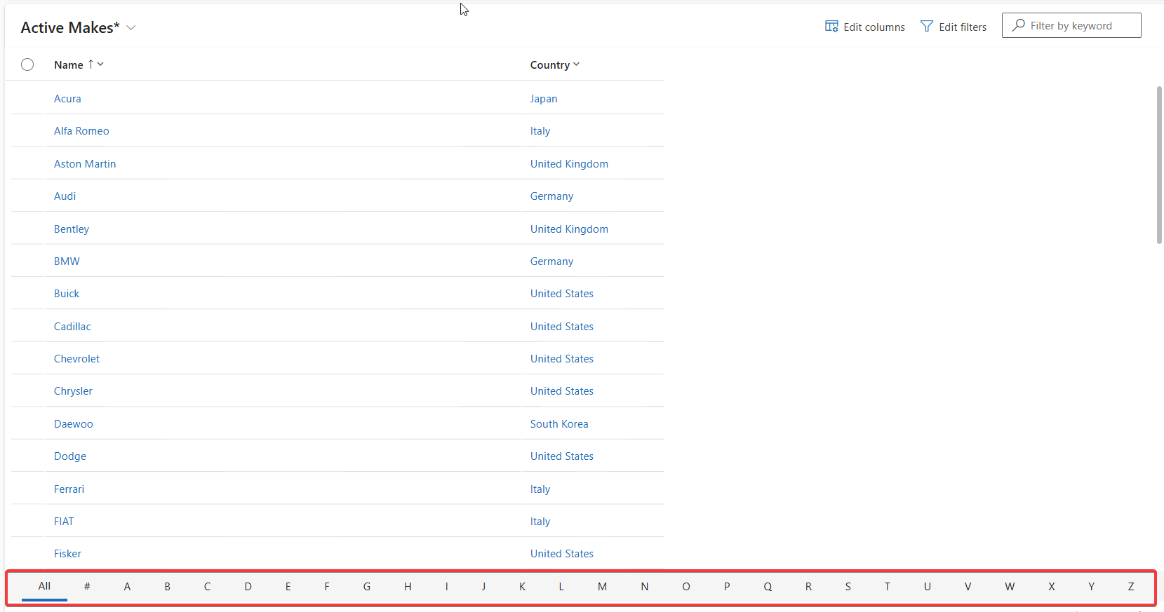 Use an Alphabet Letter Selector Component in PowerApps - Power Right ...